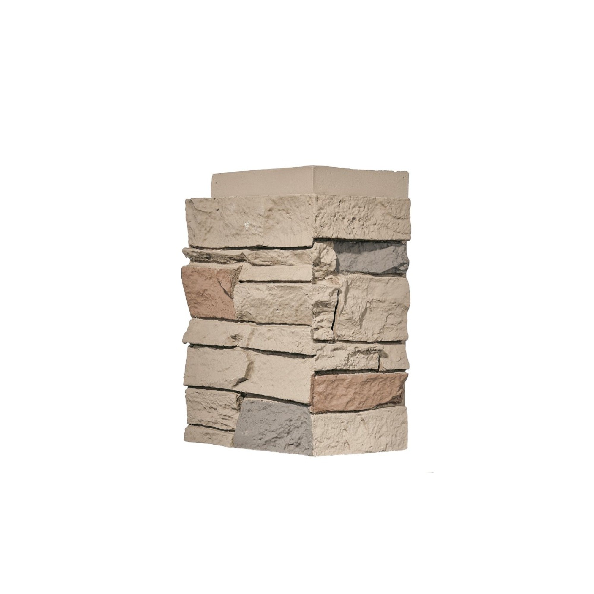 WallWell Faux Stone Corner Panels (1 Pair / 2 Pieces) | Seamless Corner ...