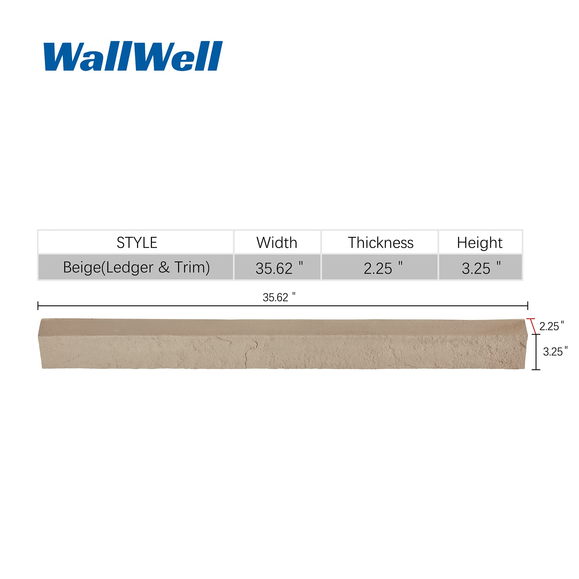 WallWell Faux Stone Ledger & Trim Panels | Flexible Color Match ...